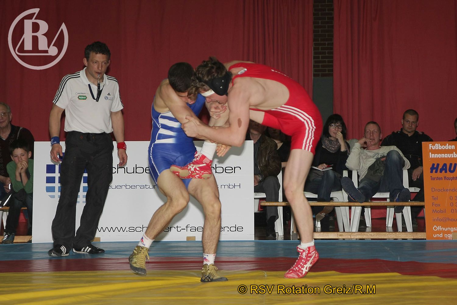 Länderkampf im Ringen zwischen einer verstärkten Thüringer Auswahl und ...